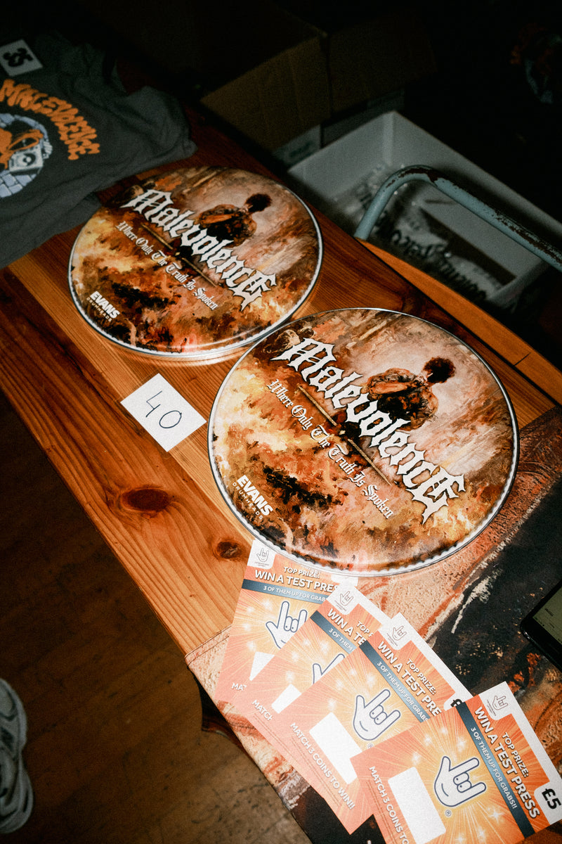 Malevolence - Where Only The Truth Is Spoken Drum Skin (Signed ...